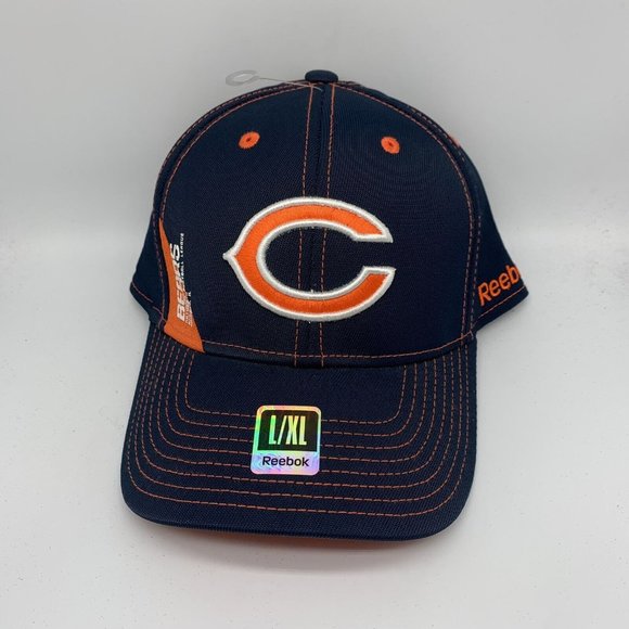 Reebok | Accessories | Chicago Bears Nfl Lxl Reebok Hat Stretch Fitted ...